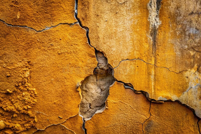 Rustic Brown Cracked Concrete Wall Texture a Grungy Background Perfect ...
