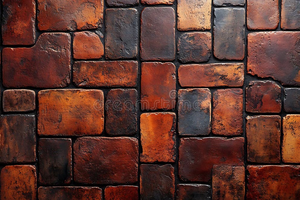 Rustic Brown Irregular Brick Texture Background Seamless Stone Wall ...