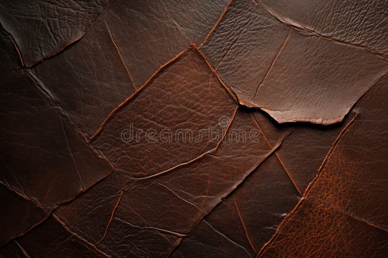Rustic Brown Leather Texture Background Banner - Long Panoramic View Stock Illustration ...