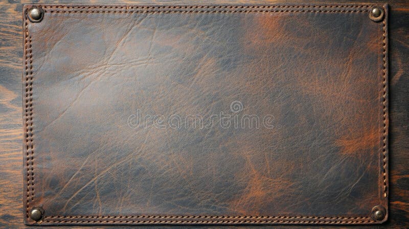 Rustic Brown Leather Texture Background with Blank Space for Design and ...