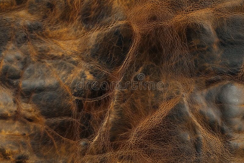Rustic Brown Leather Texture with Cracks and Aged Patina for Vintage ...