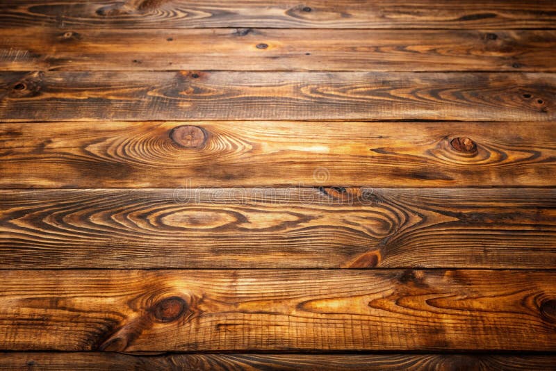 Rustic Brown Wooden Background with Aged Texture Stock Illustration ...