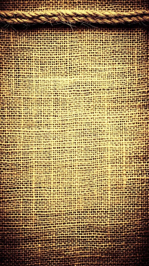 Rustic Burlap Texture with Hemp Rope Border Royalty Free Image Stock ...