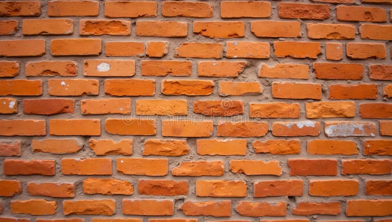 Rustic Burnt Orange Clay Bricks with Earthy Handmade Texture and ...