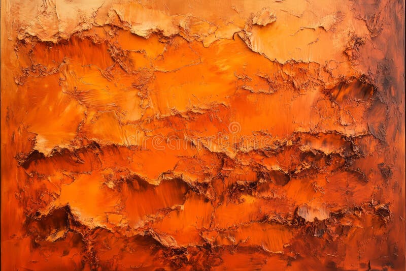 Rustic Burnt Orange Texture, Resembling Weathered Iron with a Rich ...