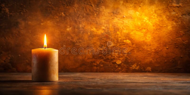Rustic Candlelit Panorama a Warm Romantic Background Perfect for Text ...