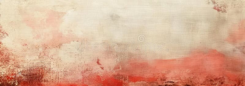 Rustic Canvas Texture: Abstract Red & Beige Grunge Backdrop, Paint ...