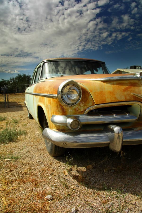 Rustic car stock photo. Image of abandoned, auto, lamp - 13376406