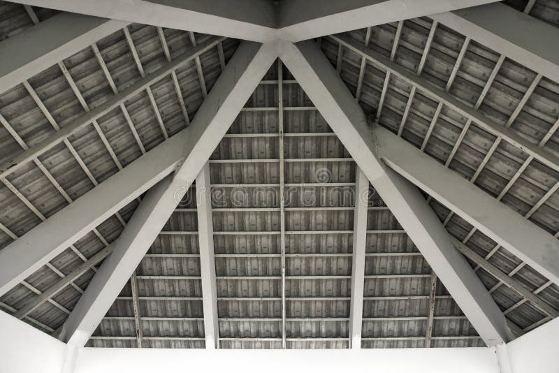 Rustic Ceiling of the Warehouse Stock Photo - Image of steel ...