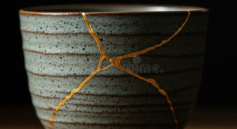 Wabi-sabi Ceramic Cup with Natural Textures & Eco Design Stock ...