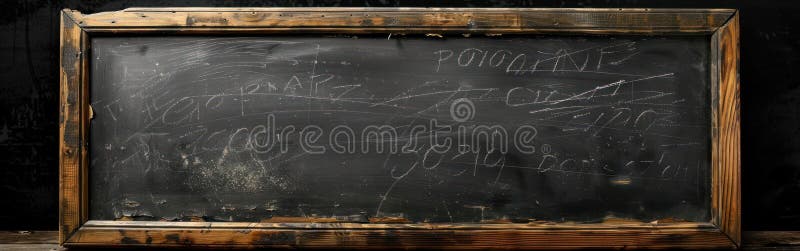 Rustic Chalkboard Background with Wooden Frame and Text Space ...