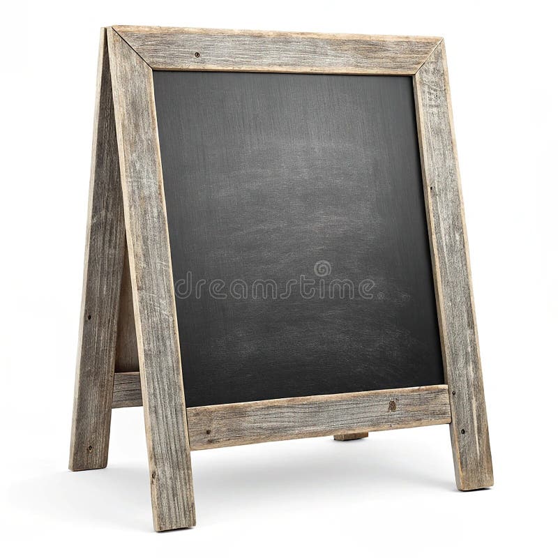 Rustic Chalkboard Sign for Home Decor on White Background Stock ...