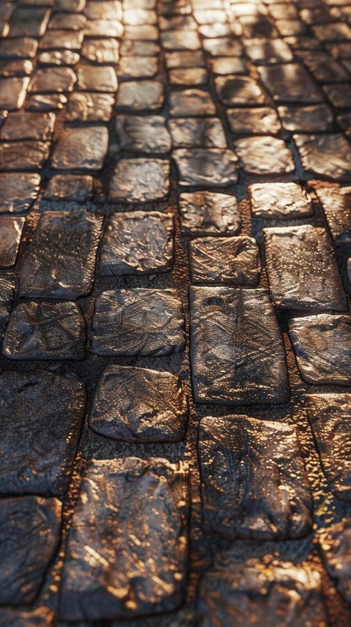 Rustic Charm. Brick Sidewalk Showcasing Durability and Texture Stock ...