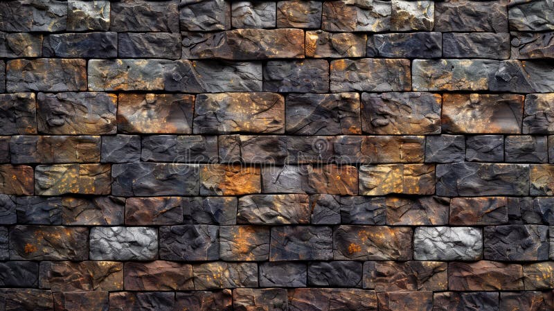 Rustic Charm. Brick Wall Background with Intricate Details Stock ...