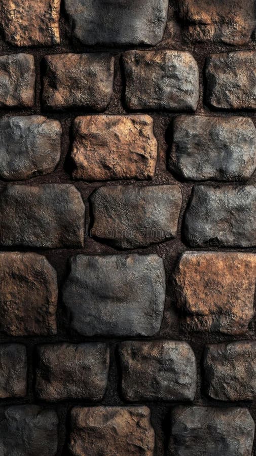 Rustic Charm. Classic Brick Wall with Rough Textures and Earthy Tones ...