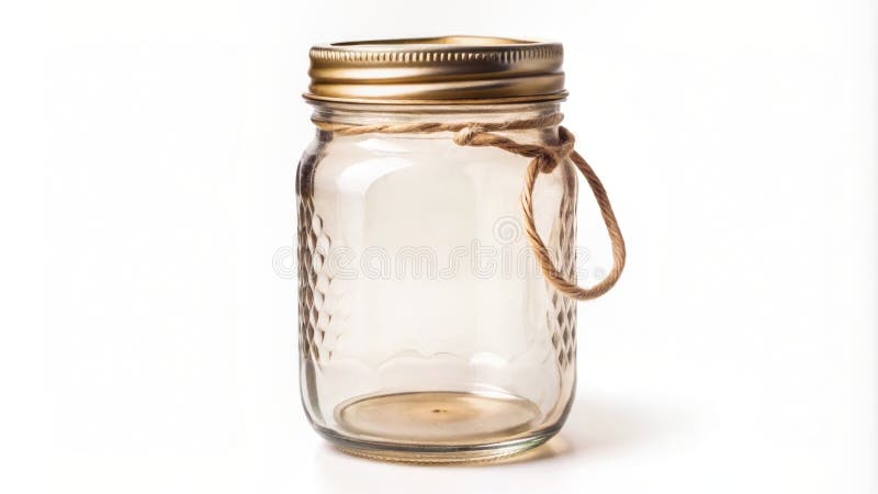 Rustic Charm Empty Mason Jar a Versatile Isolated Glass Container for ...