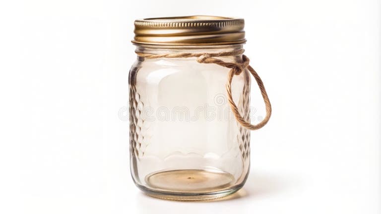 Rustic Charm Empty Mason Jar a Versatile Isolated Glass Container for ...