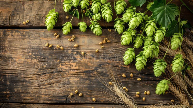 Rustic Charm of Fresh Hops and Barley a Visual Celebration of ...
