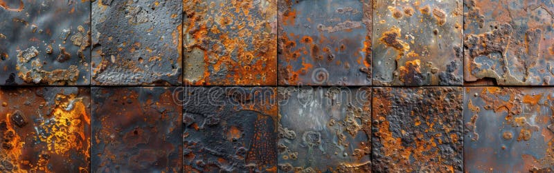 Rustic Charm: Grunge Corten Steel Facade Wall with Rusty Metal Stone ...