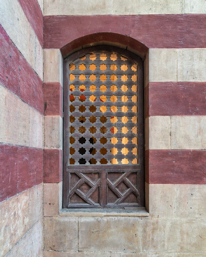 Mamluk Architecture: Rustic Charm, Weathered Wooden Window with Star ...