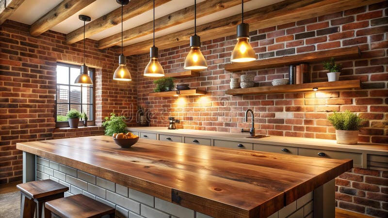 Rustic Charm Meets Modern Functionality a Countertop Design for a Cozy ...