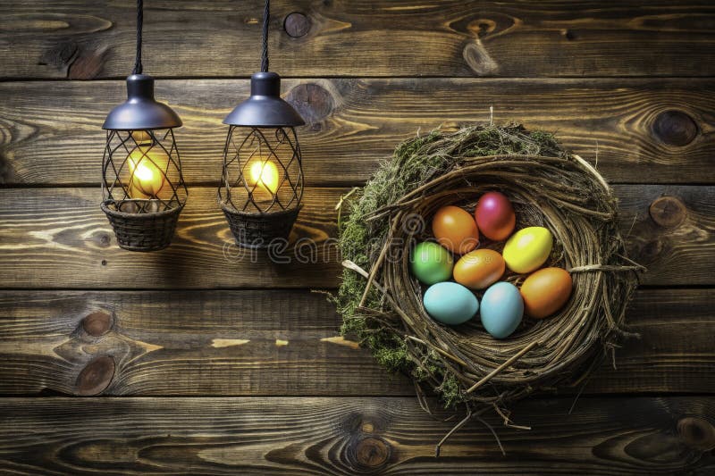 Rustic Charm Meets Modern Style an Easter Nest Hexagonal Pendant Lamp ...