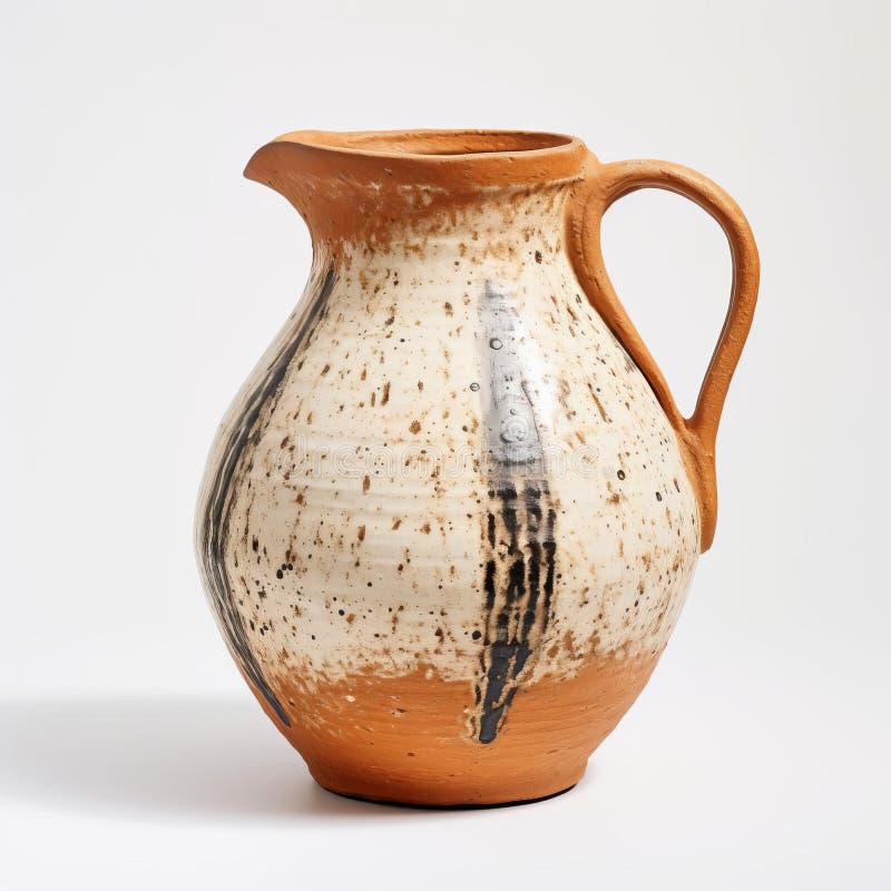 Rustic Charm of Traditional Earthenware Clay Jug Design Stock ...