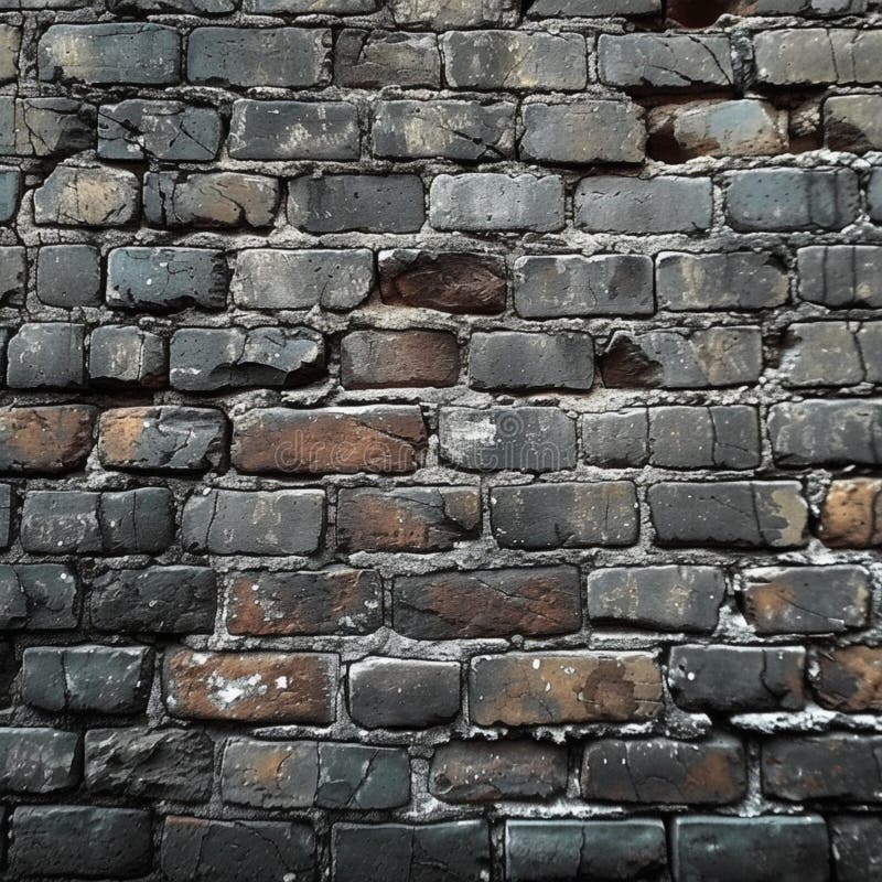 Rustic Charm Weathered Stone Material Forms an Old Brick Wall Stock ...