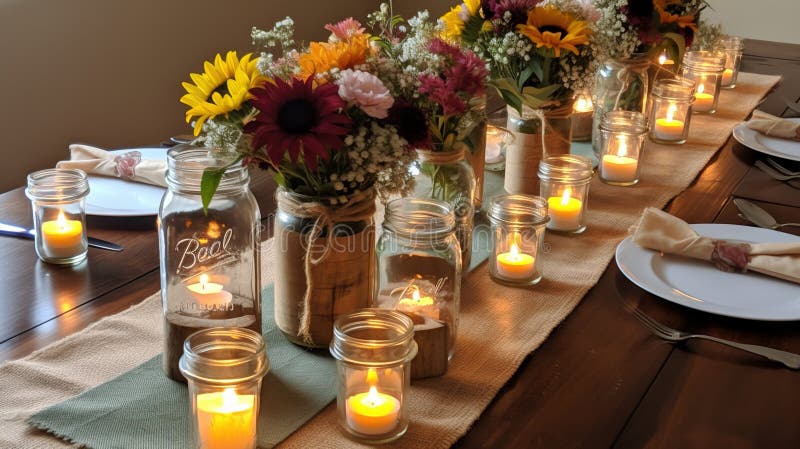 Rustic and Charming DIY Tablescape Embracing the Beauty of Handcrafted ...