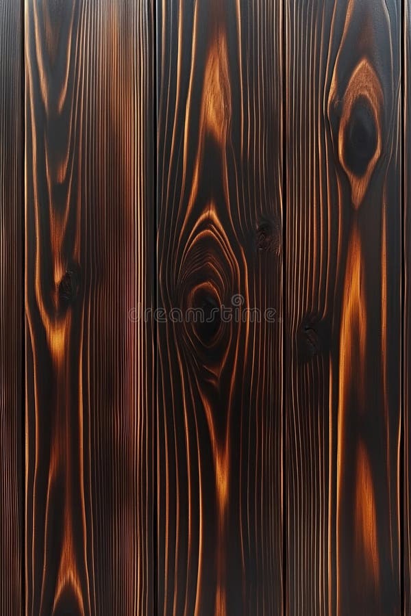 Rustic Charred Wood Texture with Natural Grains and Knots for ...