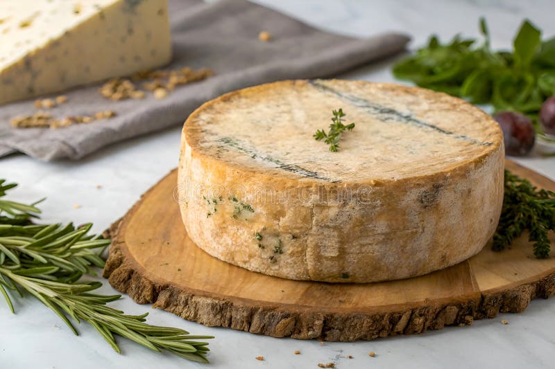 Rustic Cheese Rind. Generated Using AI. Stock Illustration ...