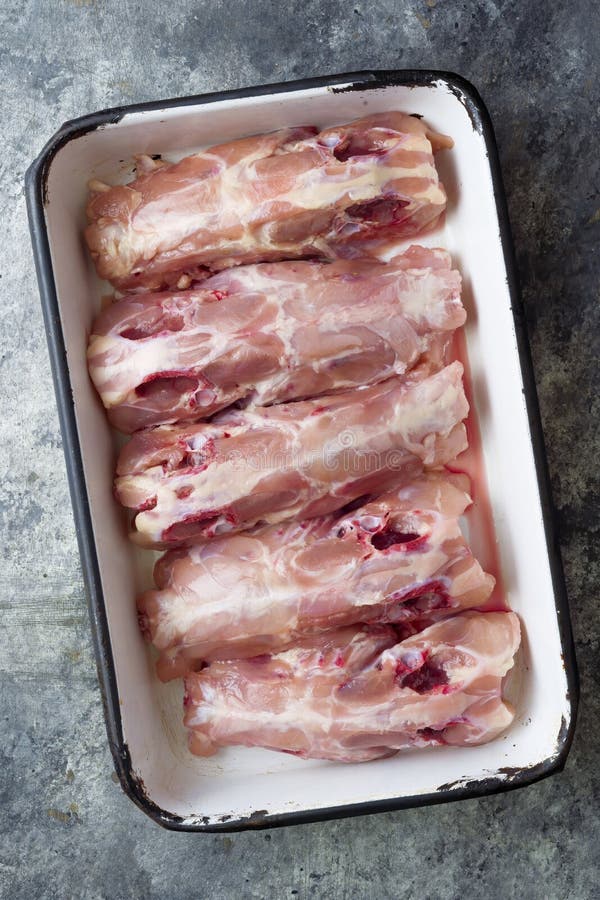 Rustic Chicken Bone Carcass Soup Ingredient Stock Image - Image of ...