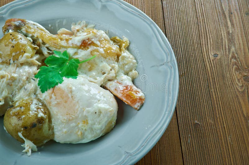 Rustic Chicken Slow Cooker Stew Stock Image - Image of slow, potatoes ...