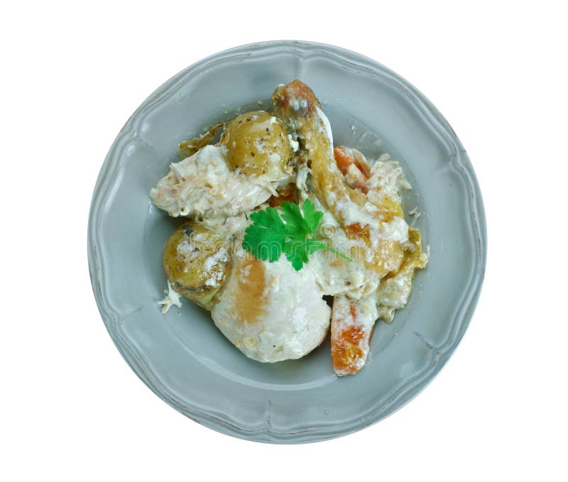 Rustic Chicken Slow Cooker Stew Stock Photo - Image of cuisine, roasted ...