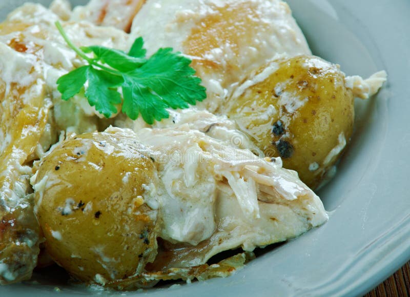 Rustic Chicken Slow Cooker Stew Stock Photo - Image of close, onion ...