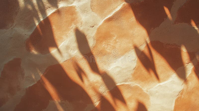 Rustic Clay Wall Texture with Shadows for Background Design Stock ...