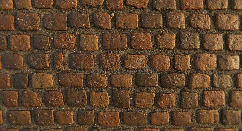 Rustic Cobblestone Pathway with Weathered Stone Blocks in Earthy Tones ...