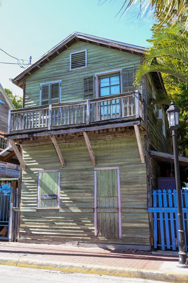 Rustic Colorful Key West Architecture Stock Photo - Image of tourism ...