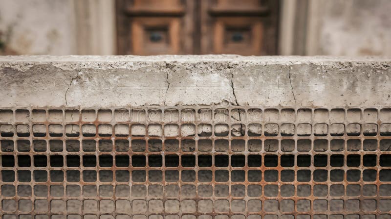 Rustic Concrete and Metal Grid Texture, Background Good Resolution ...