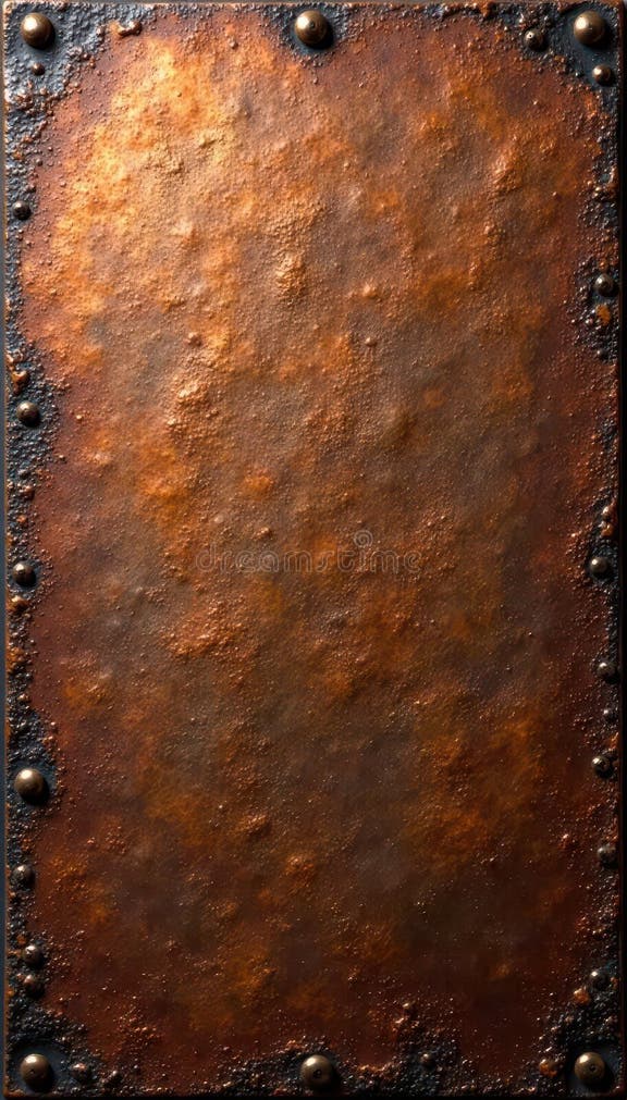 Rustic Copper Panel, Deep Hues, Textured Surface, Background, Craft ...