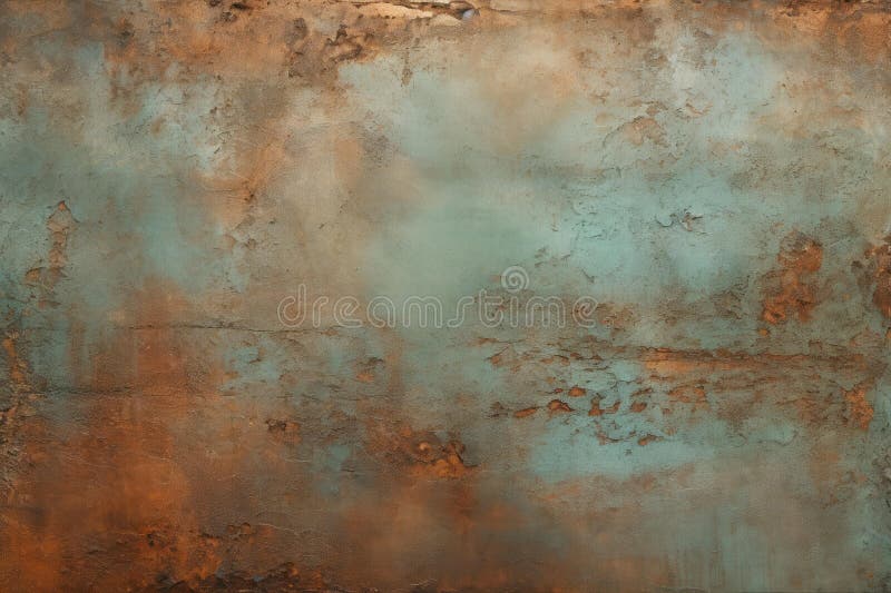 Rustic Copper Texture with Verdigris Patina, AI Generated Stock ...