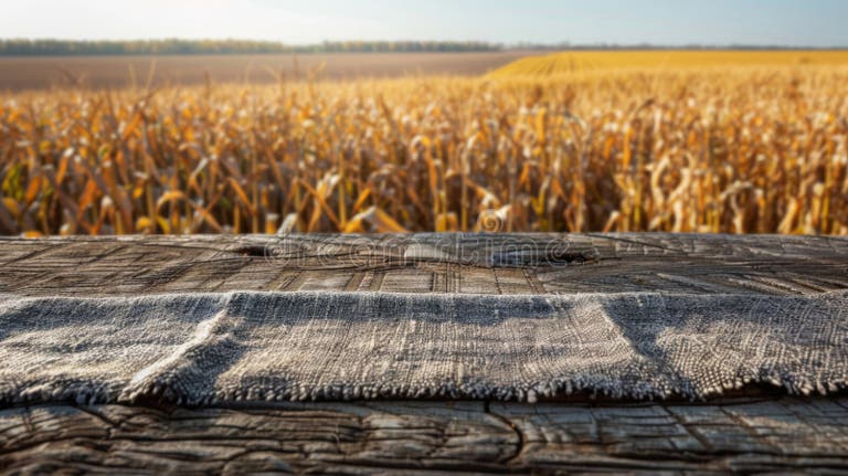 The Rustic Cornfield Table.AI Generated Image Stock Photo - Image of ...