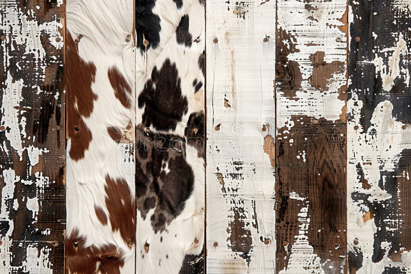 Rustic Cowhide Wood Panels stock illustration. Illustration of pattern ...