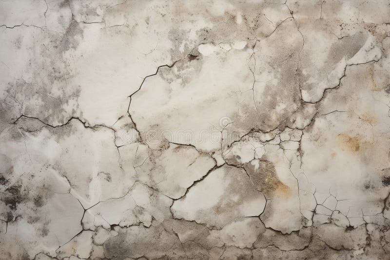 Rustic Cracked Concrete Texture with Weathered Stains Stock ...