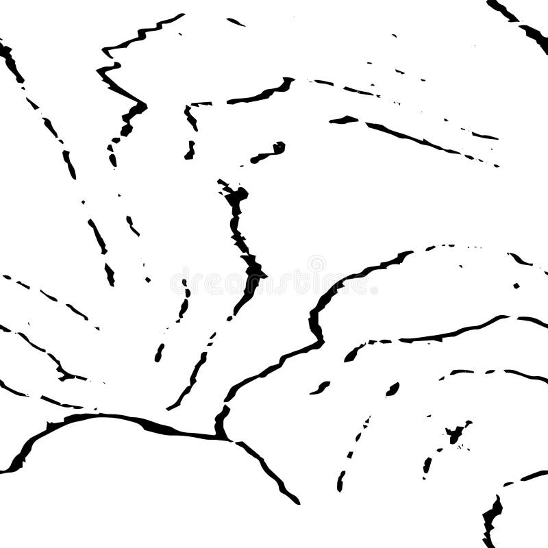Rustic Cracked Vector Texture with Many Cracks and Scratches. Abstract ...