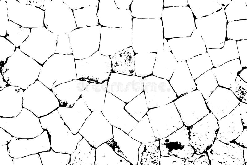 Rustic Cracked Vector Texture with Many Cracks and Scratches. Abstract ...