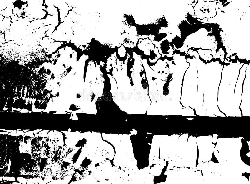 Rustic Cracked Vector Texture with Many Cracks and Scratches. Abstract ...