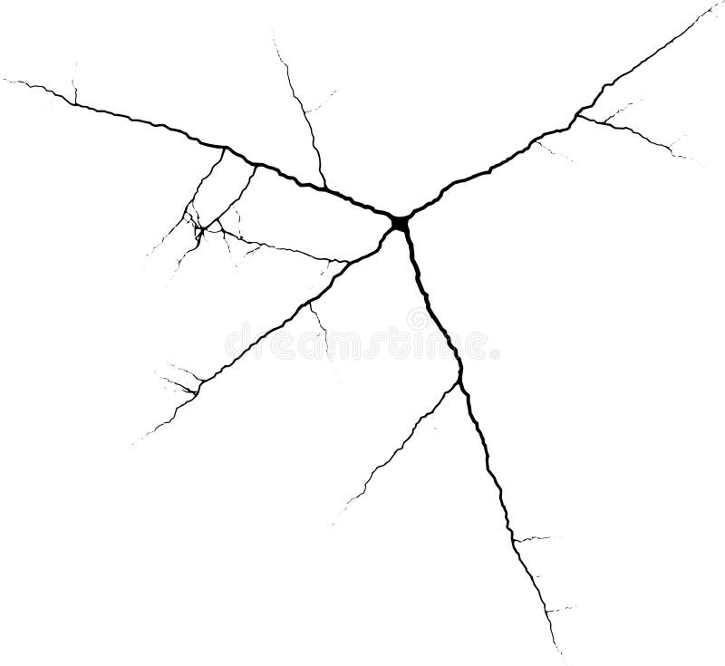 Rustic Cracked Vector Texture with Many Cracks and Scratches. Abstract ...