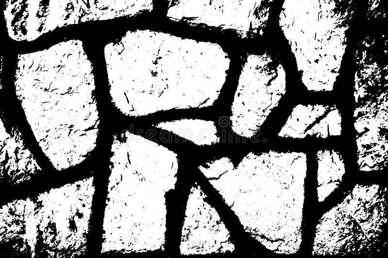 Rustic Cracked Vector Texture with Many Cracks and Scratches. Abstract ...