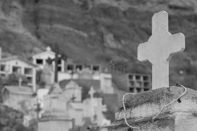 Rustic cross cemetery stock image. Image of burial, grassland - 24278307